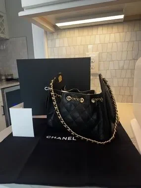 CHANEL | Bags | Chanel 25 Mini Black Caviar Gold Hardware | Poshmark